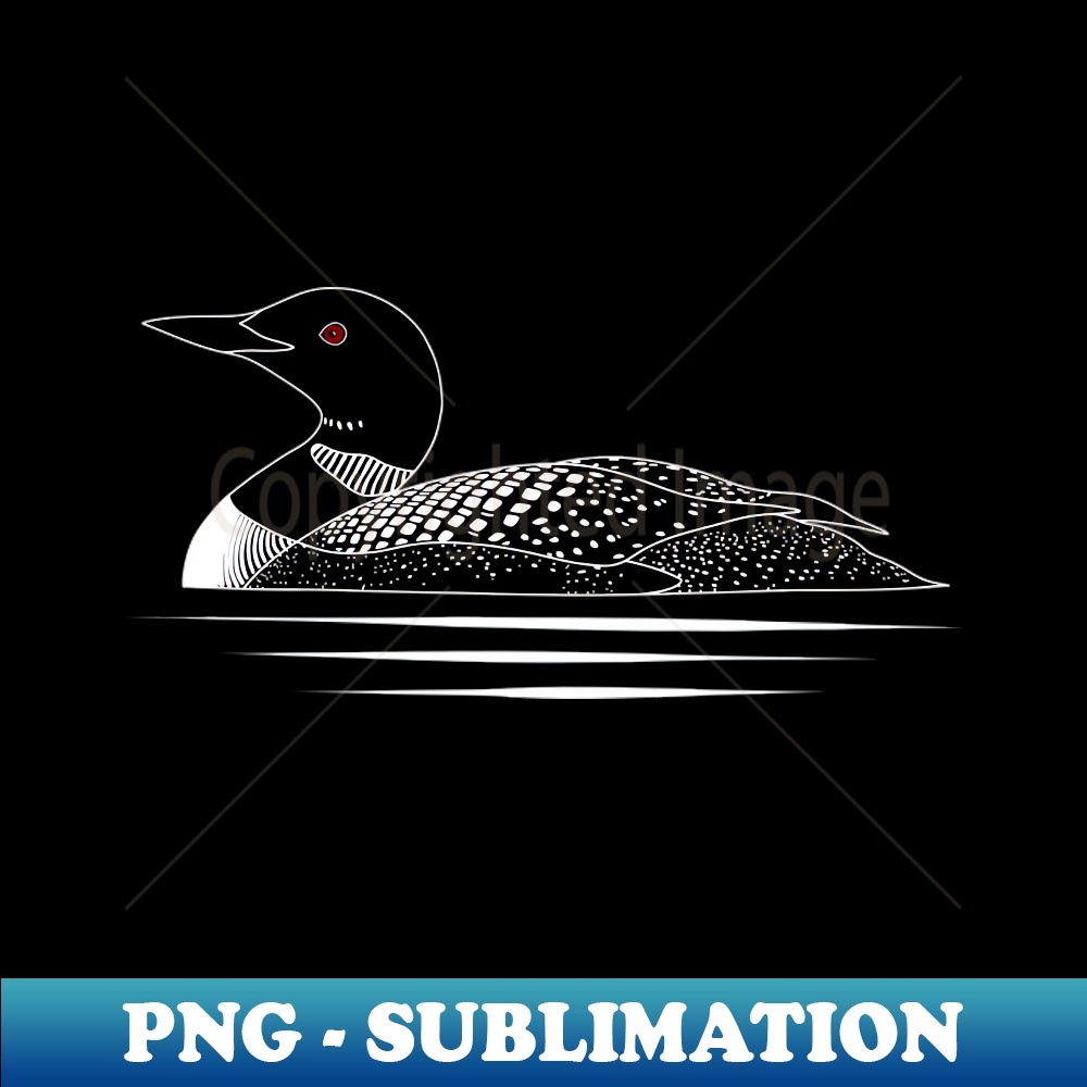 Common Loon - Unique Sublimation PNG Download - Defying the - Inspire ...