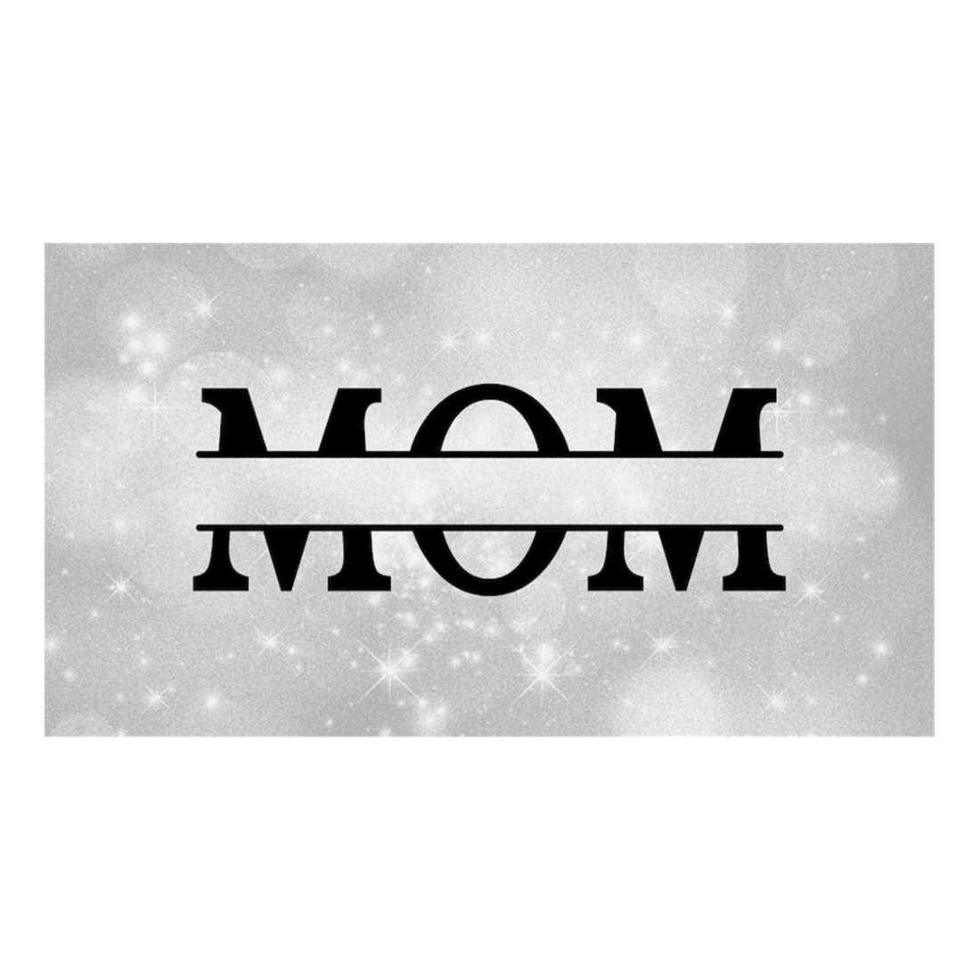 Family Clipart - Moms: Split Name Frame Word 'MOM' in Fancy - Inspire ...