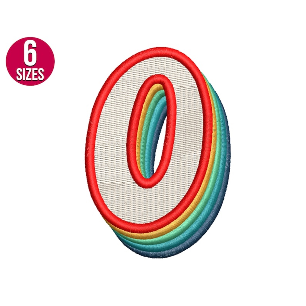 Retro Embroidery numbers embroidery design, font, Number zer | Inspire ...