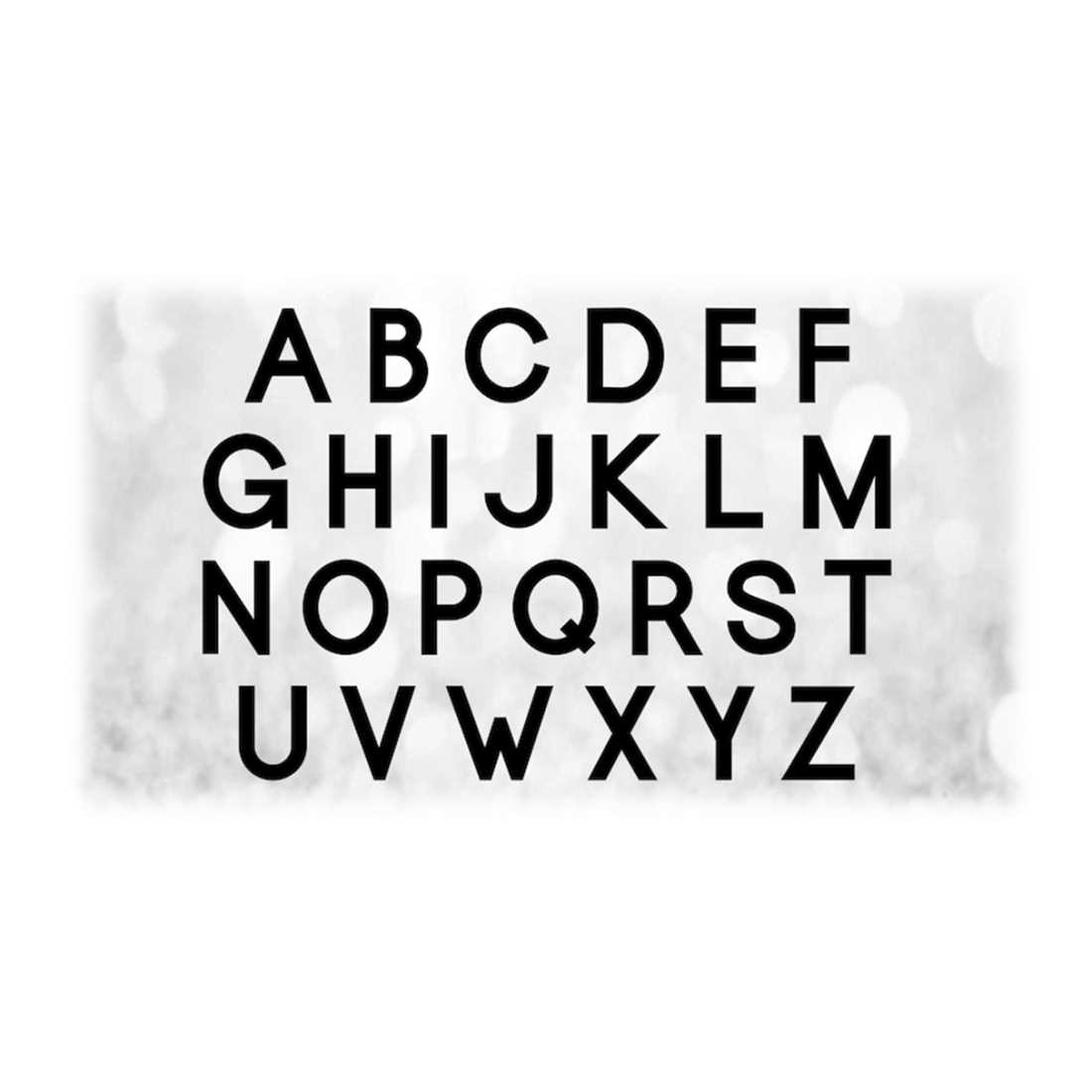 Word Clipart: Black Simple School Alphabet Letter Templates - Inspire ...