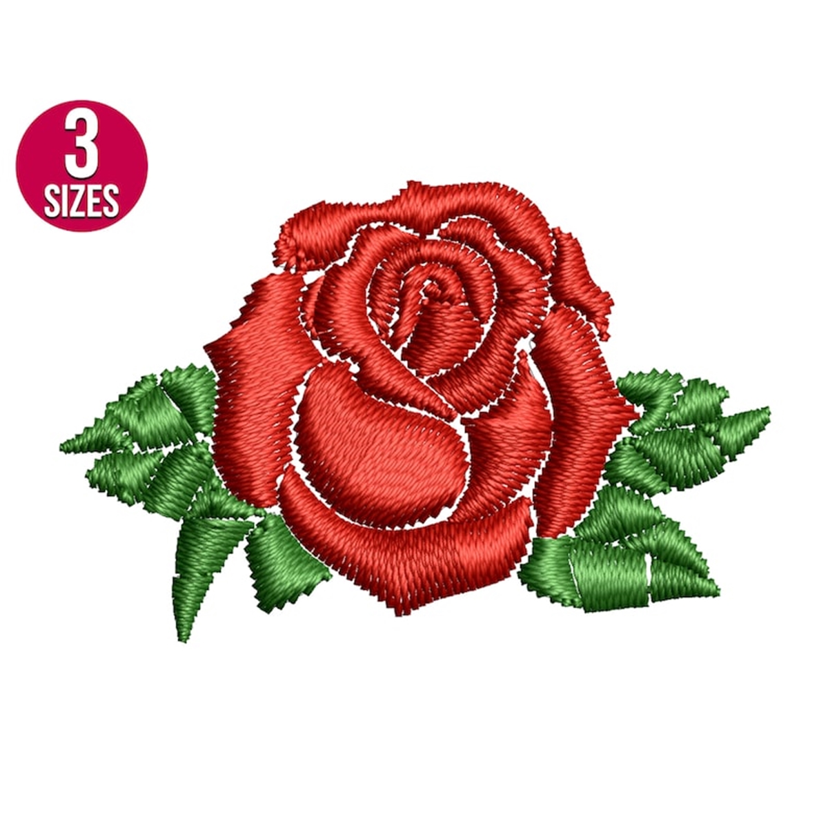 Rose flower embroidery design, Machine embroidery file, Mach - Inspire ...