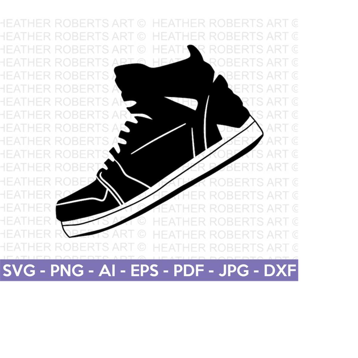Sneakers SVG, Shoes SVG, Sneakers Silhouette, Sneakers Clipa - Inspire ...