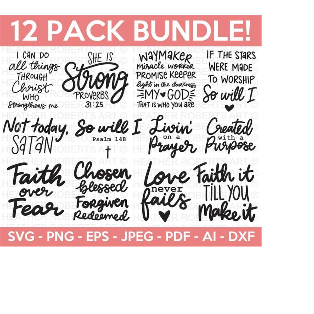 Christian Bundle SVG, Scripture Bundle, Instant Download, Bi | Inspire ...