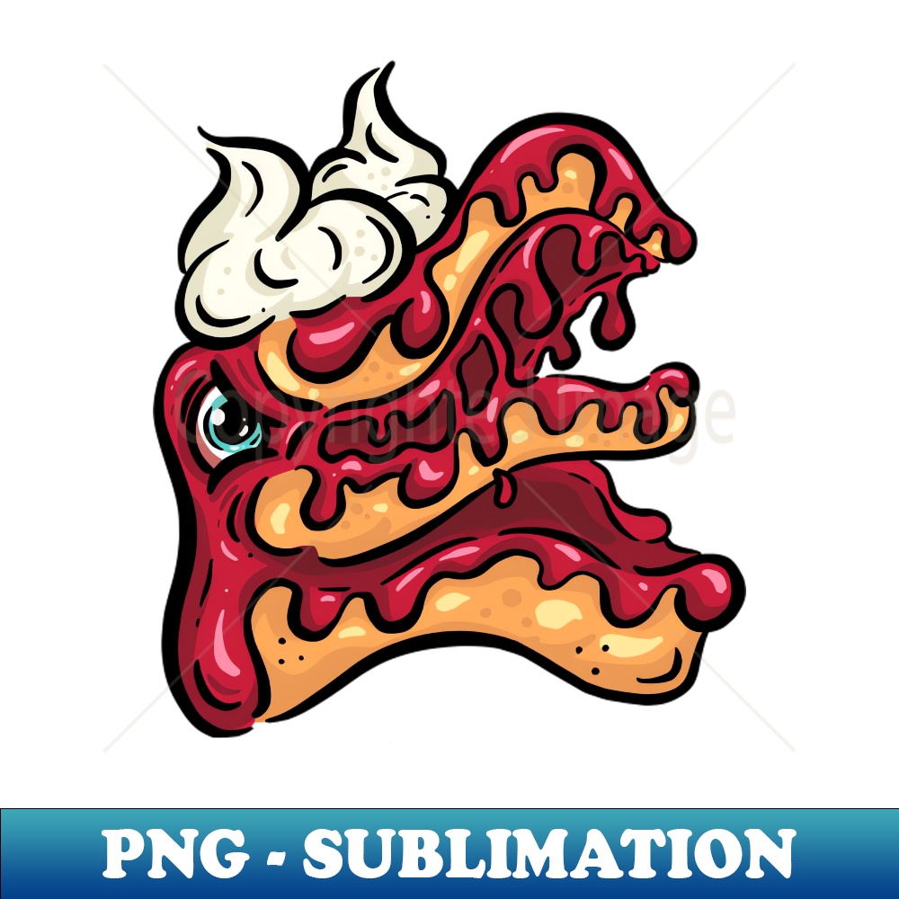 Monster Lowbrow Red Velvet Cake Slice Cartoon Freaky Charact | Inspire ...
