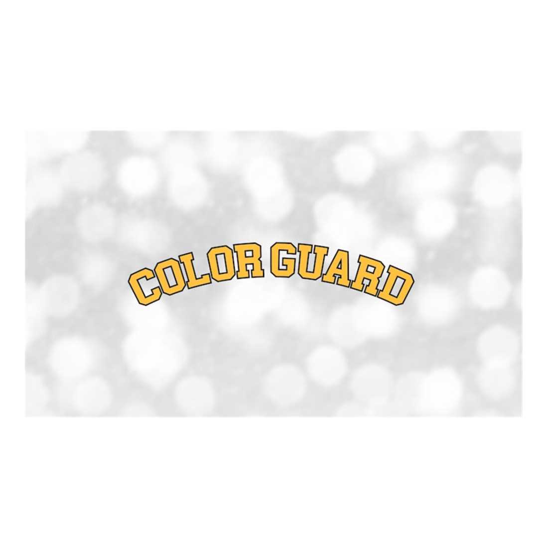 Sports Clipart: Arched Words 'Color Guard' in Collegiate Var | Inspire ...