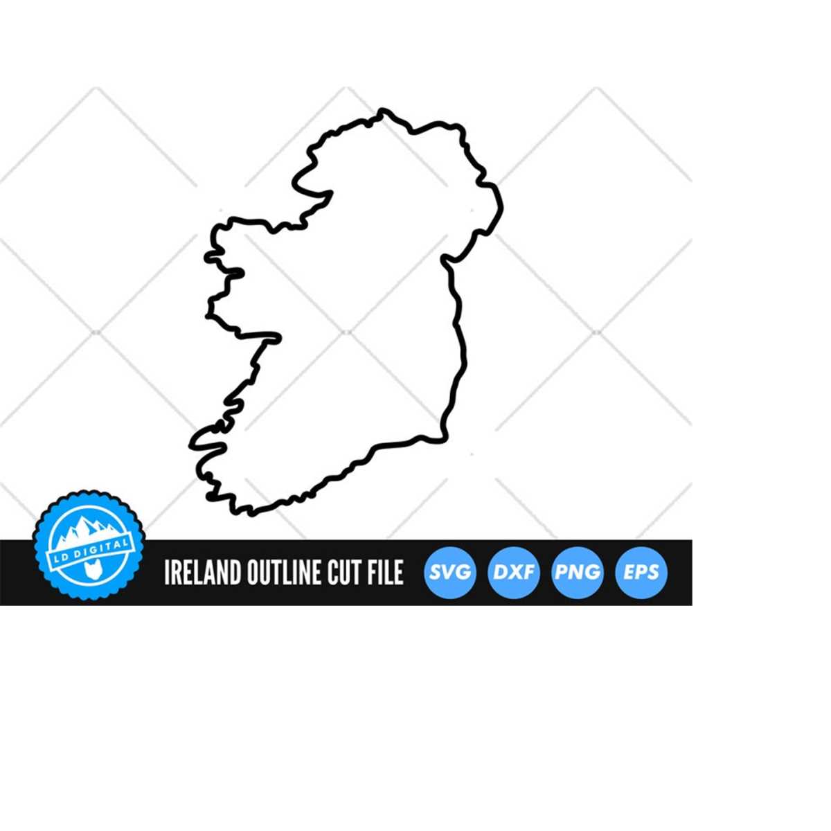 Ireland SVG | Ireland Cut Files | Ireland Outline SVG | Irel | Inspire ...