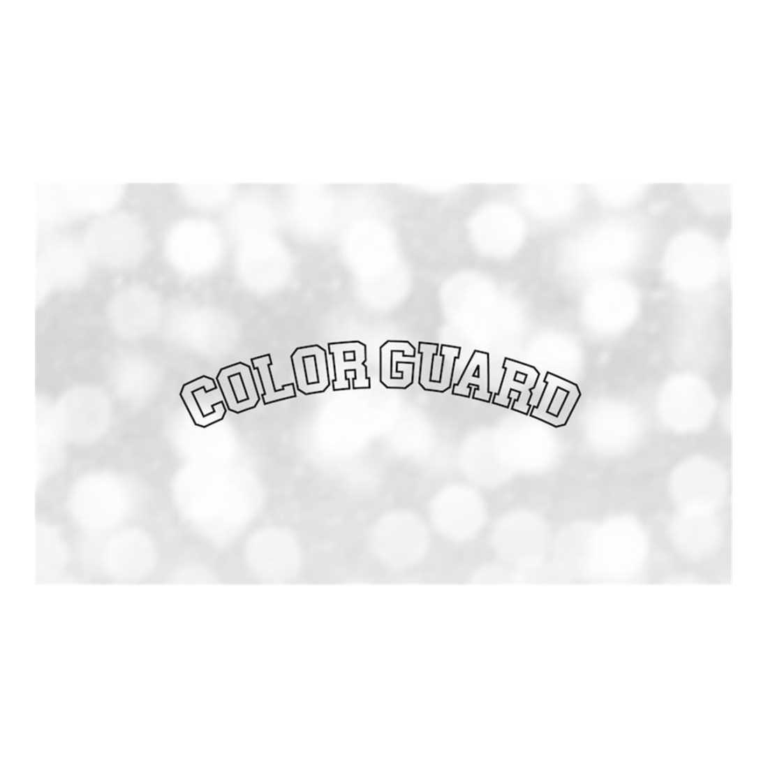 Sports Clipart: Arched Words 'Color Guard' in Collegiate Var | Inspire ...