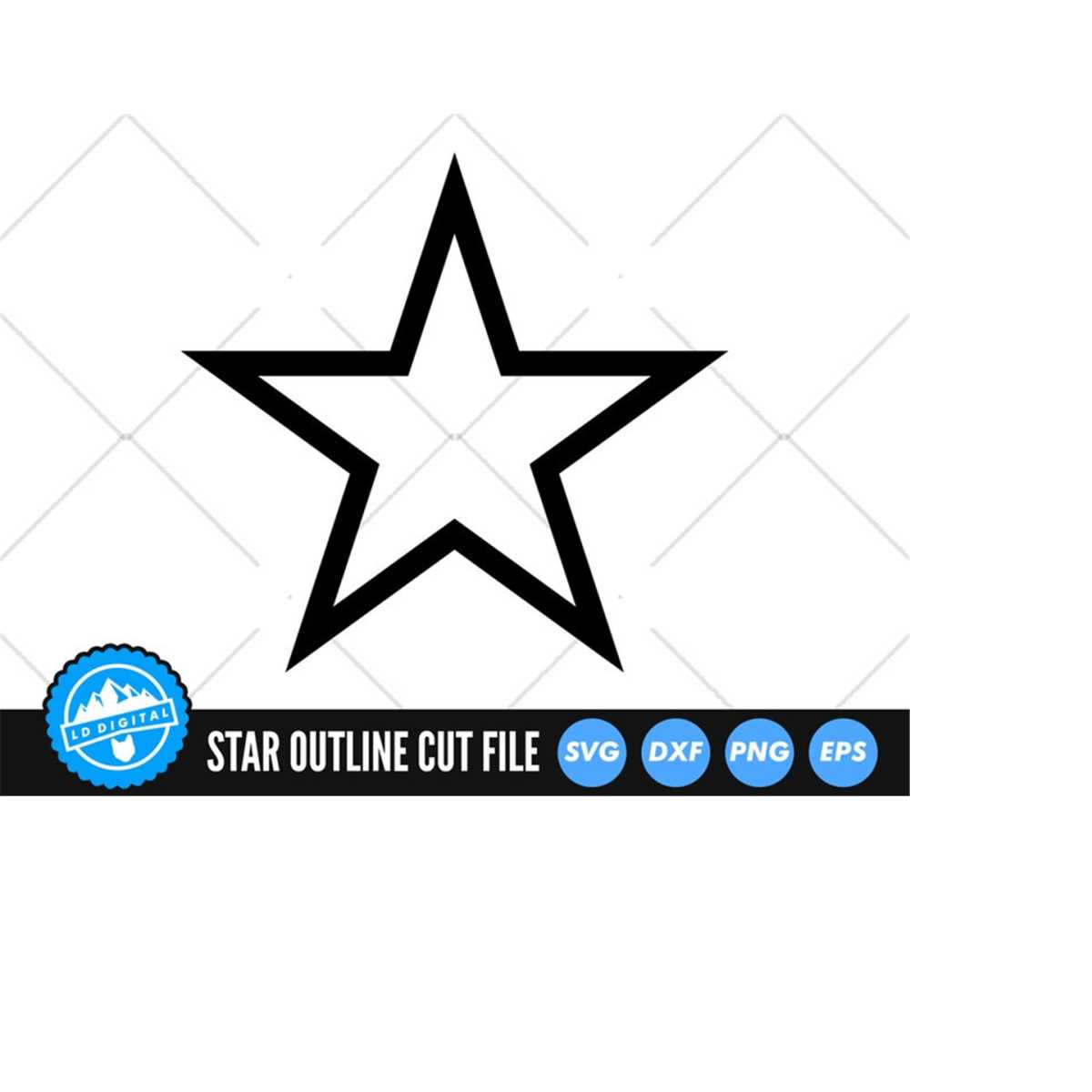 Star SVG Files | Star Outline SVG | Star Cut File | Star Vec - Inspire ...
