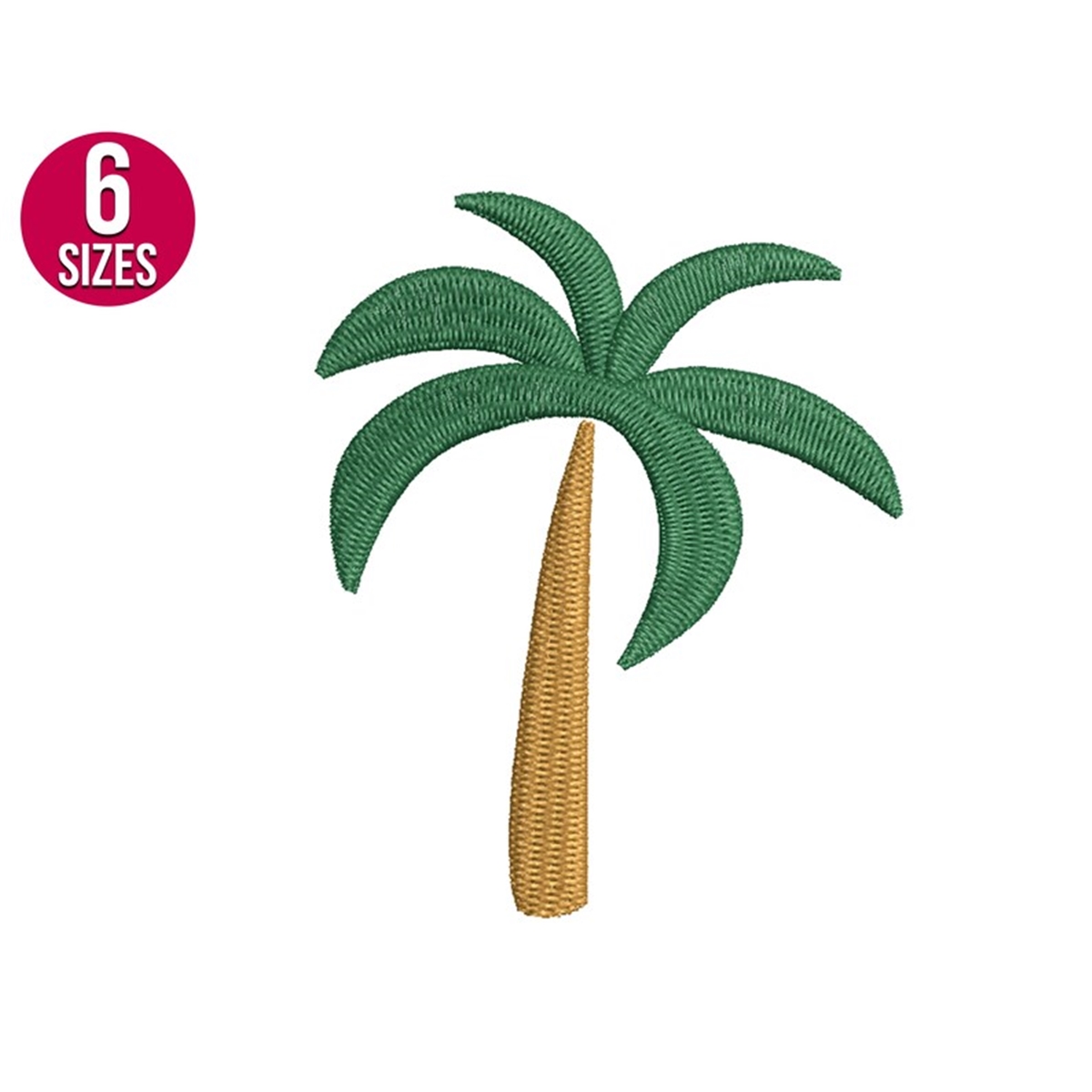 Coconut tree embroidery design, Tropical, palm, Machine emb - Inspire ...