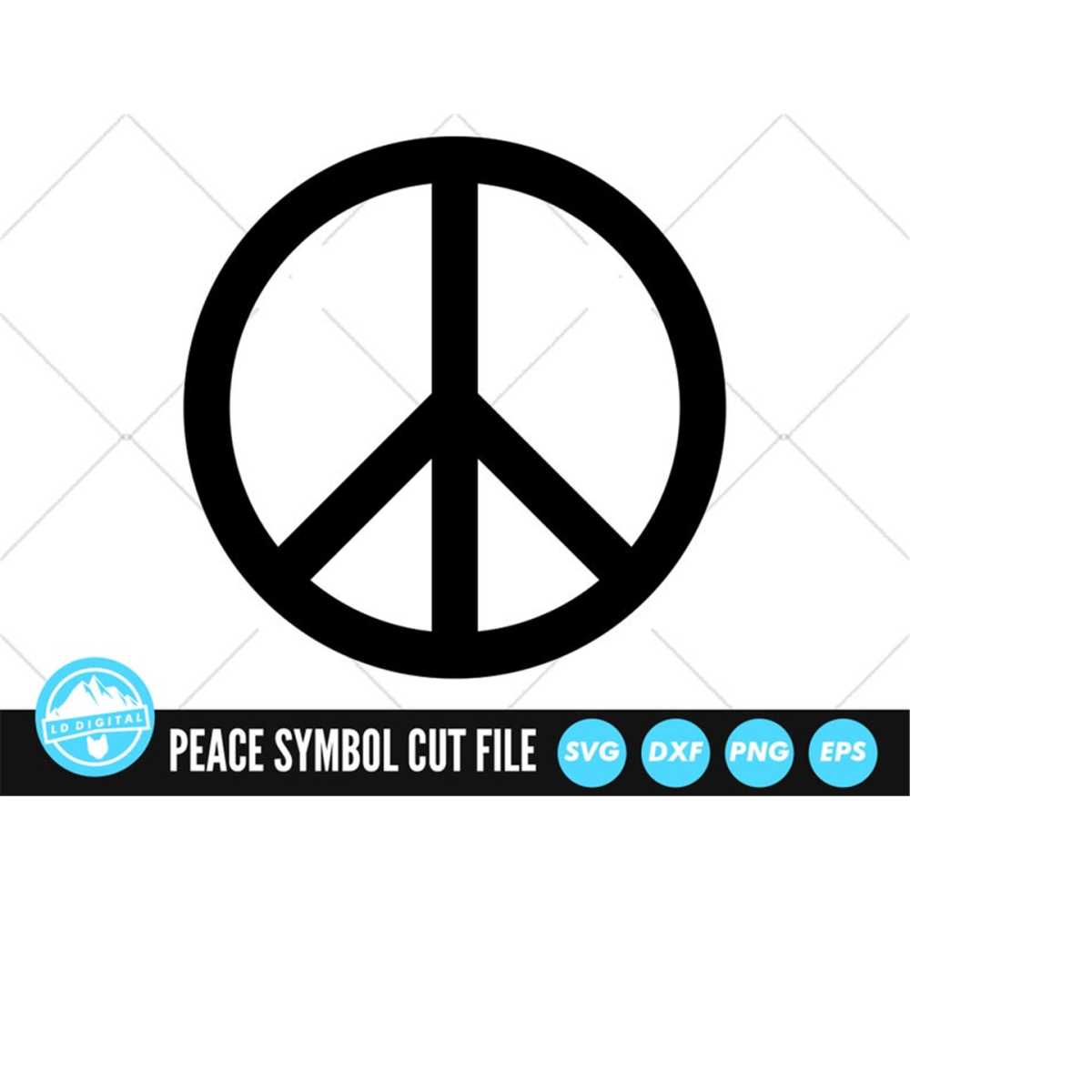 Peace Sign SVG Files | Peace Symbol Cut Files | Peace Logo V | Inspire ...