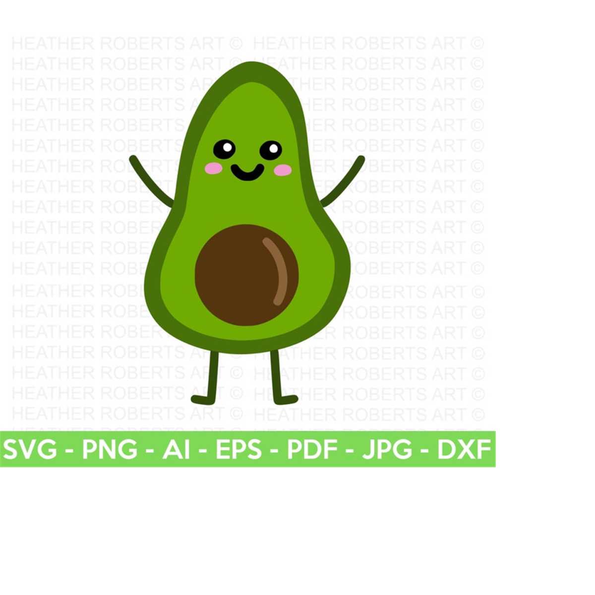 Cute Avocado Svg | Inspire Uplift