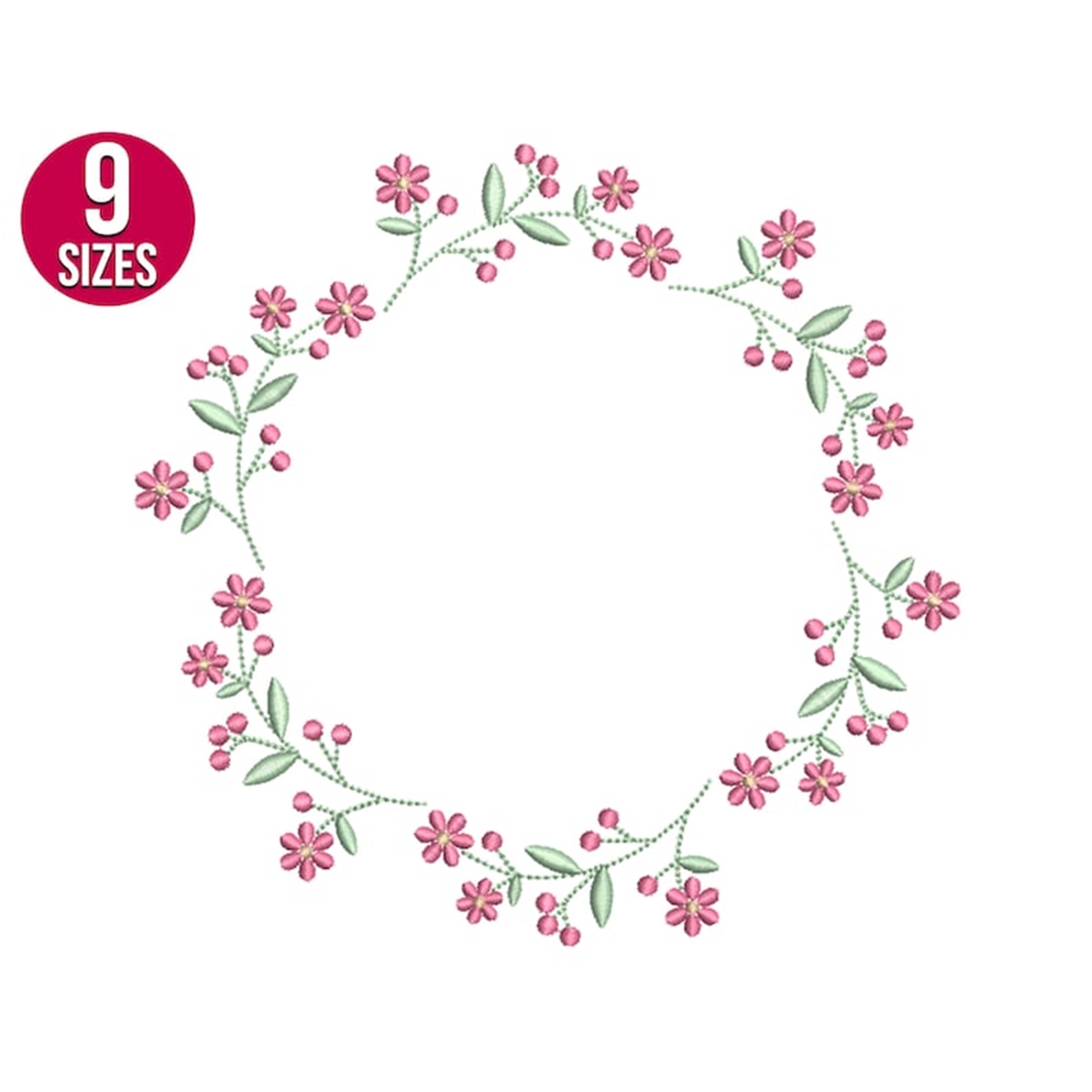 Flower border embroidery design, Floral, frame, Machine embr | Inspire ...