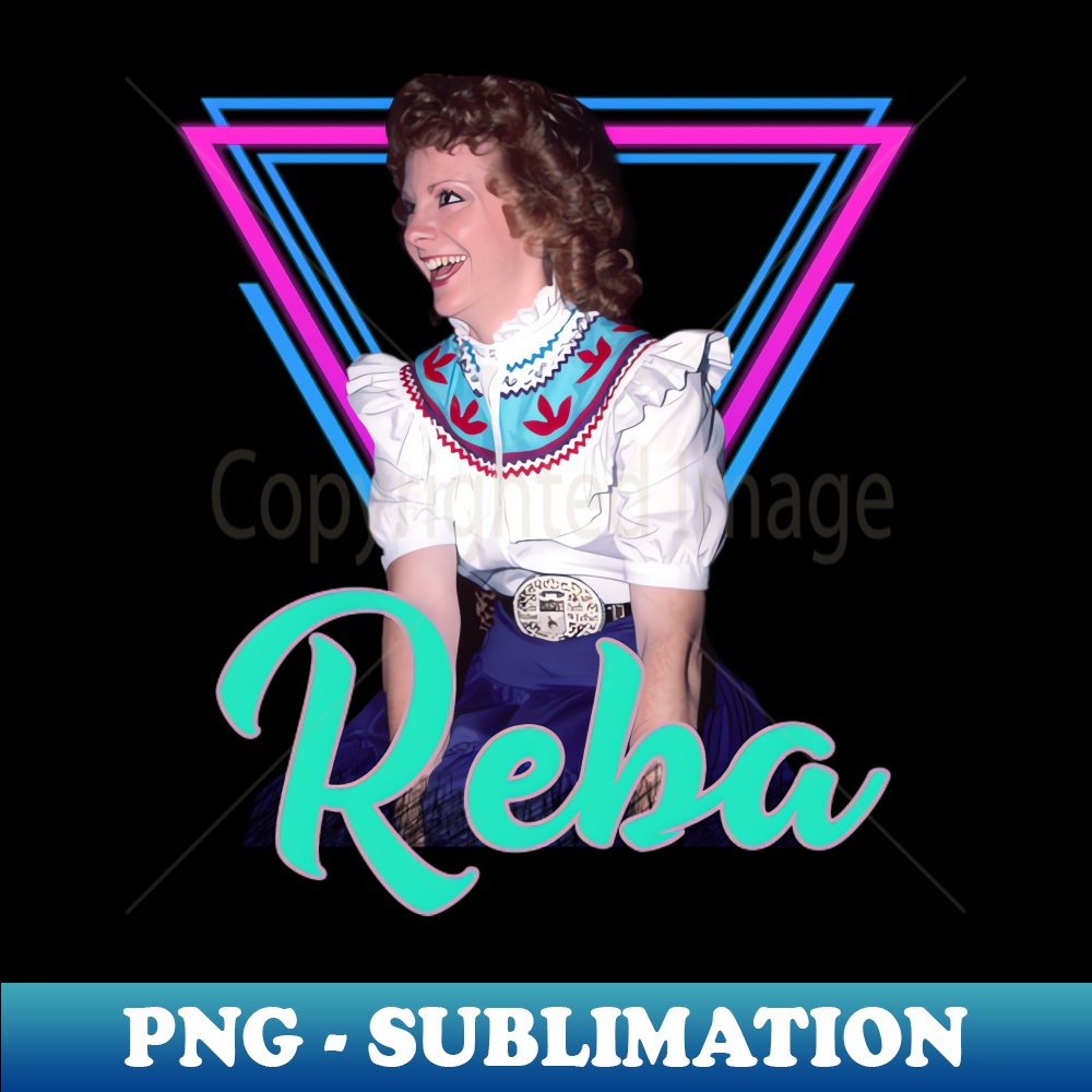 Young Reba 80s - Retro - High-Resolution PNG Sublimation Fil | Inspire ...