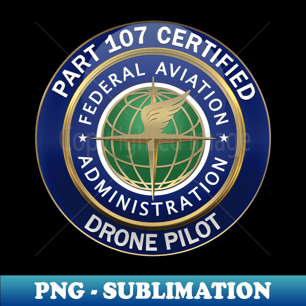 Roundel - Part 107 FAA Certified Drone Pilot - Sublimation-R | Inspire ...
