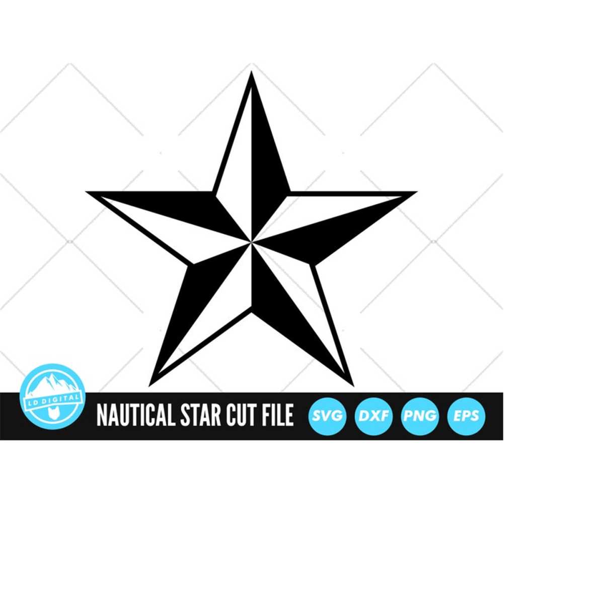 Nautical Star SVG Files | Nautical Star Cut Files | Nautical - Inspire ...