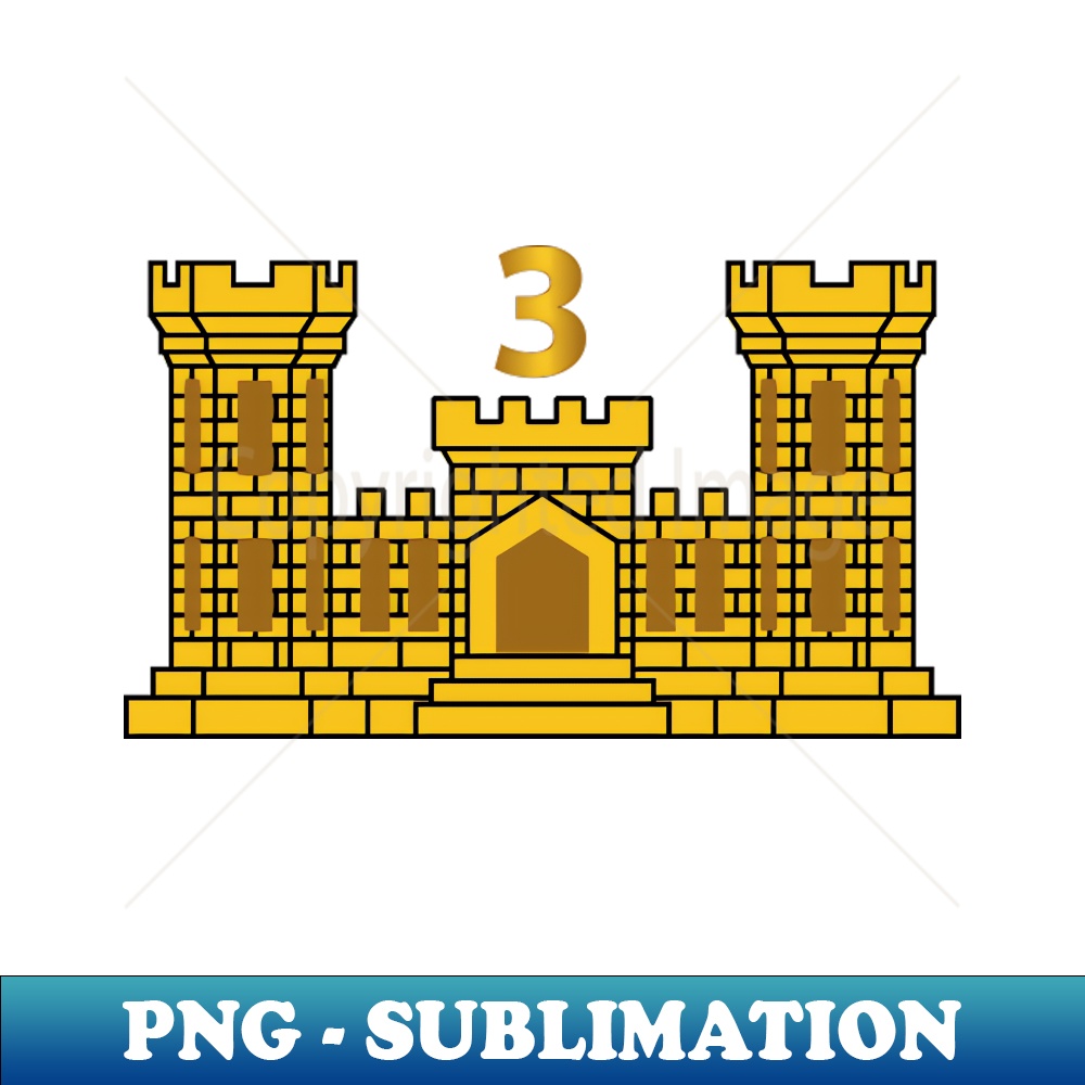 3rd Engineer Battalion w Number wo Txt - PNG Sublimation Dig | Inspire ...