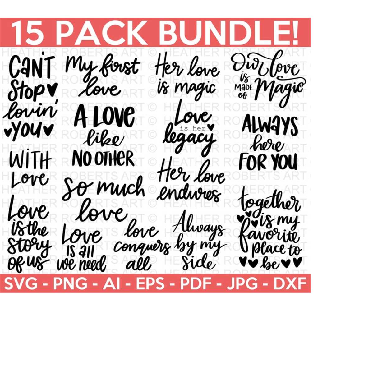 Love Quotes SVG Bundle, Inspirational SVG, Motivational Quot - Inspire ...