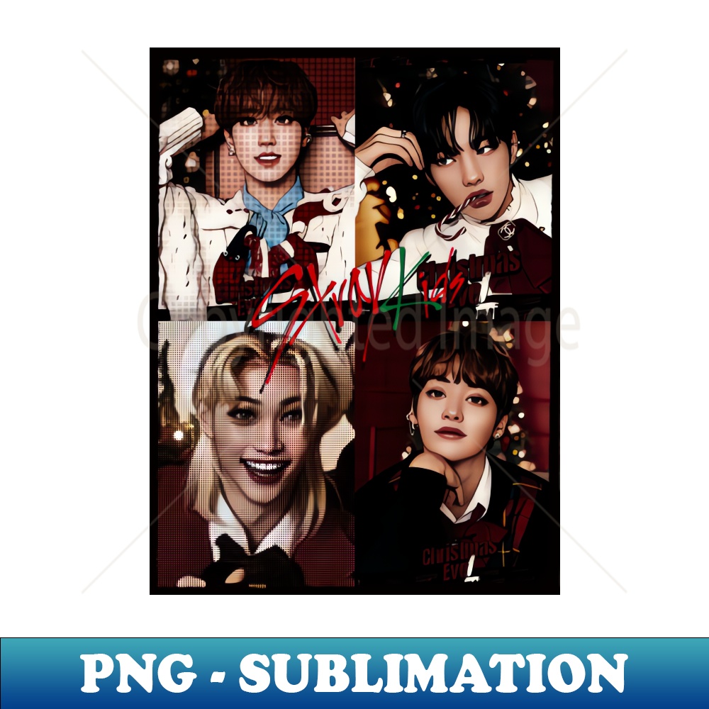 K-pop Stray Kids Fan Art - PNG Transparent Sublimation Desig - Inspire ...
