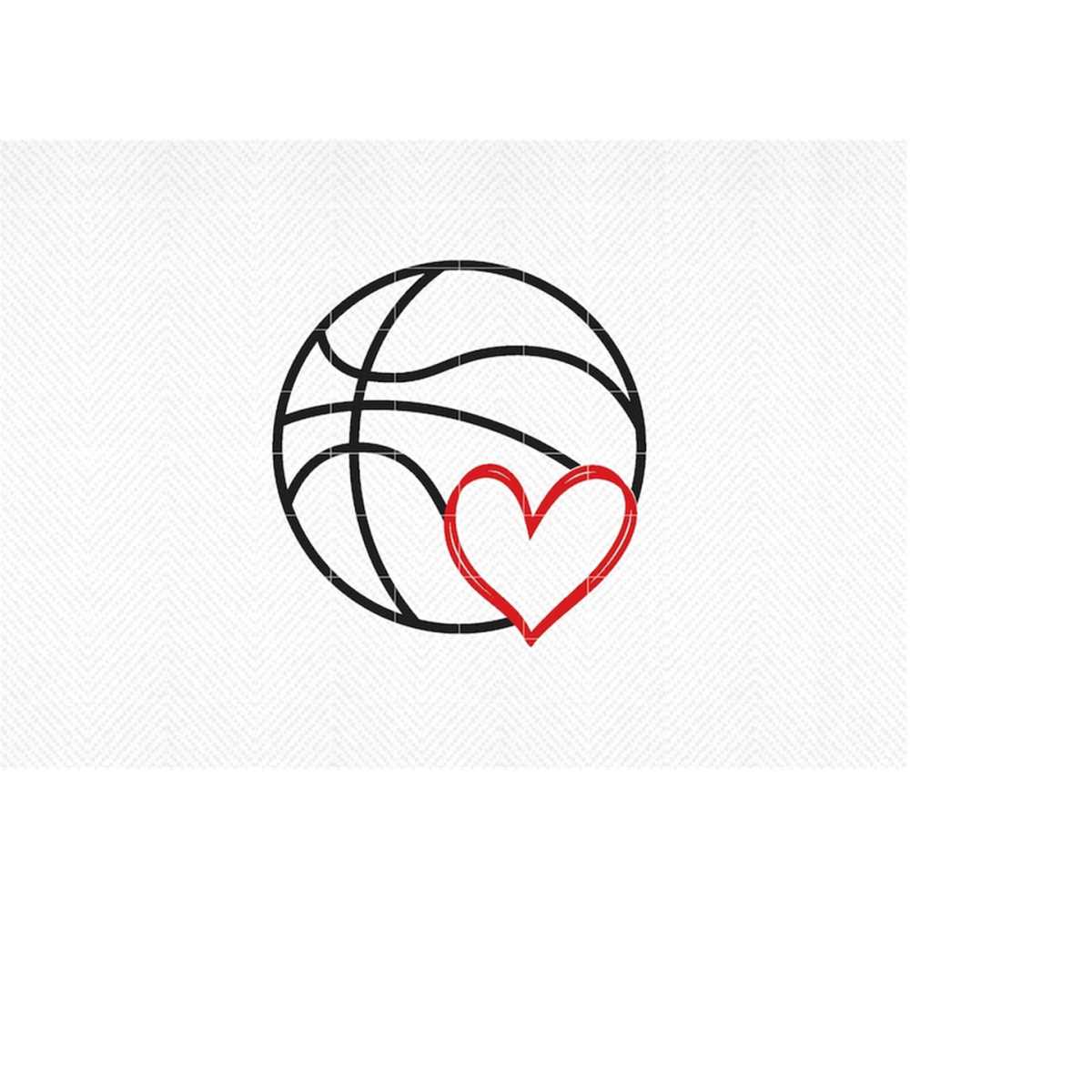 Basketball with Heart SVG, Basketball Heart svg, Basketball - Inspire ...