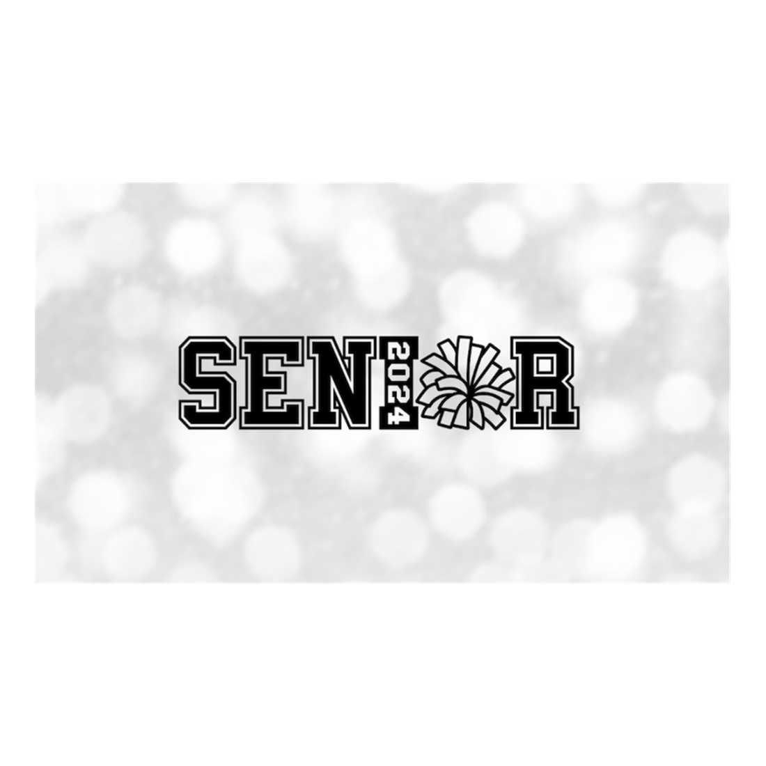 Sports Clipart: Black Word 'SENIOR' in Collegiate Style with | Inspire ...