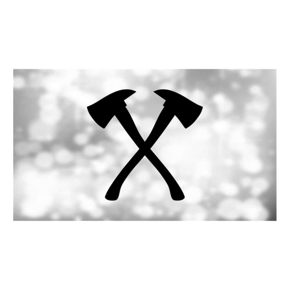 Shape Clipart: Firefighter Crossed Axes Silhouette in Solid | Inspire ...