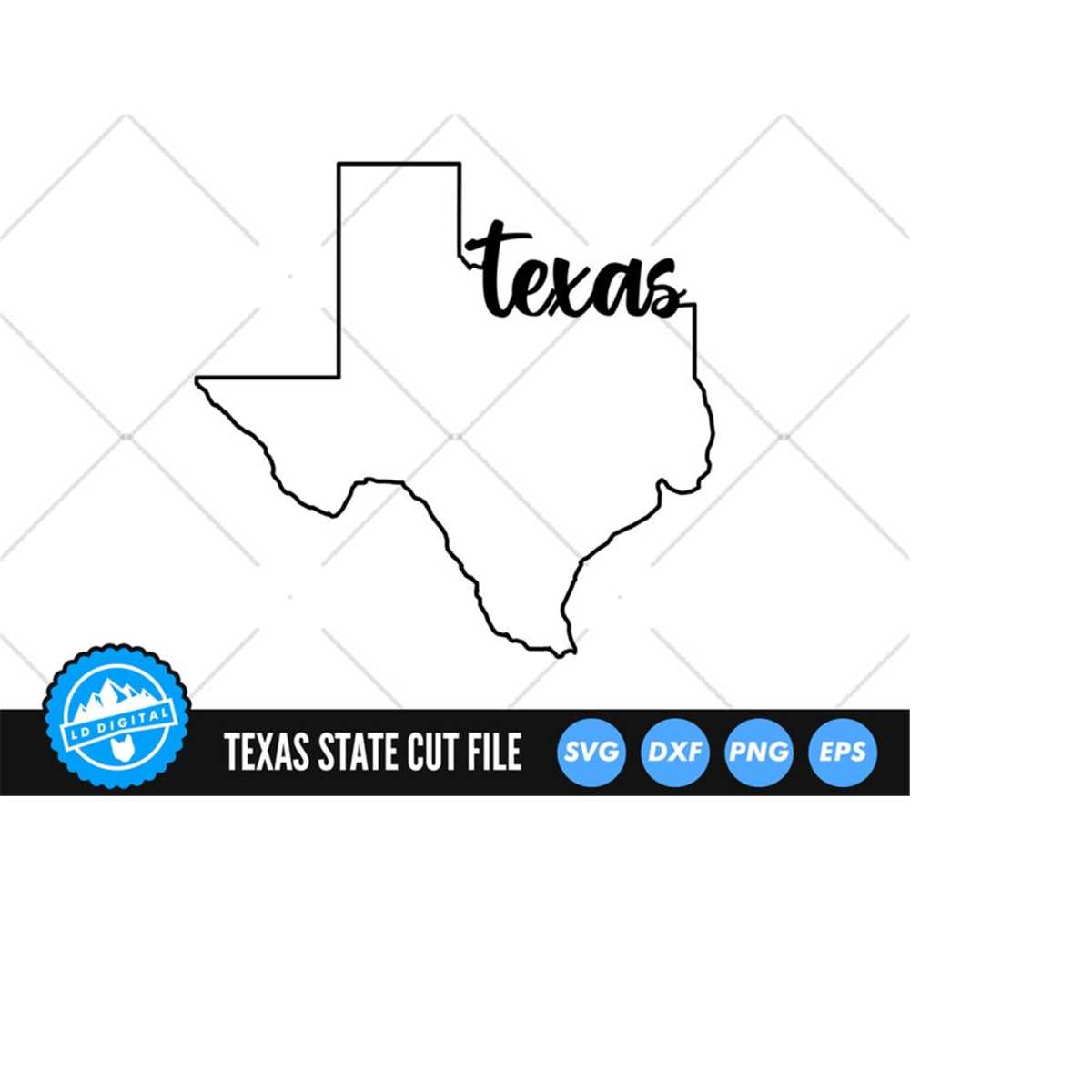Texas Outline with Text SVG Files | Texas Cut Files | United - Inspire ...