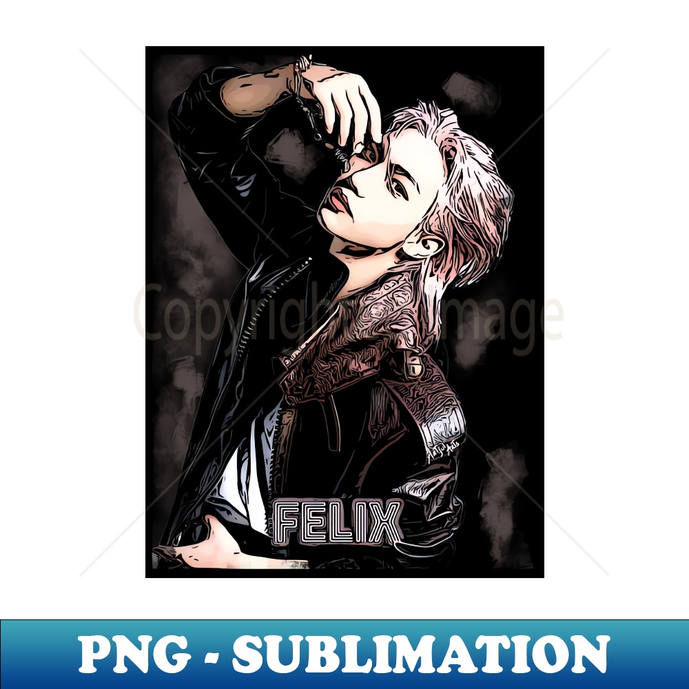 K-pop Stray Kids Felix Fan Art - PNG Transparent Sublimation | Inspire ...