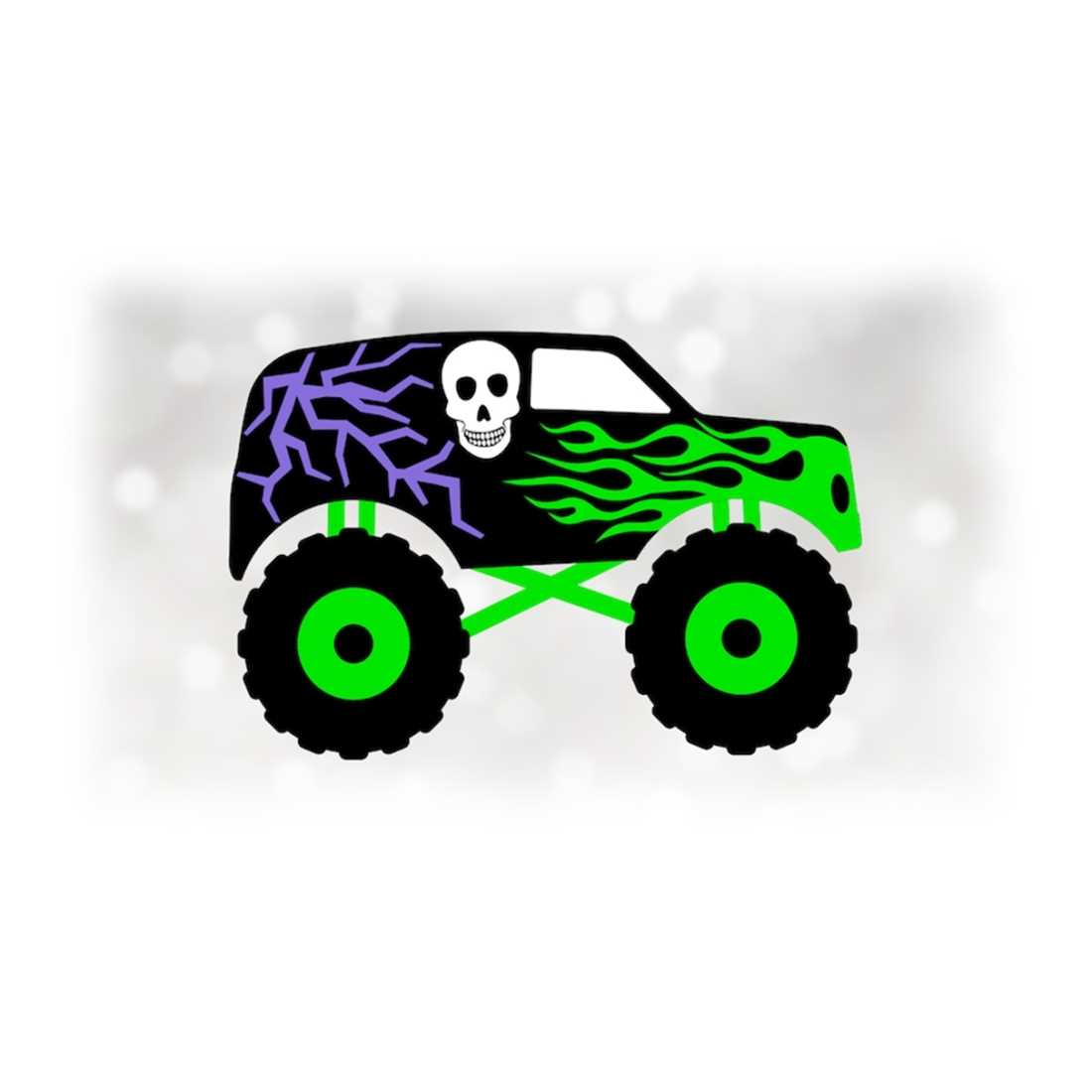 Grave Digger Monster Truck Skull