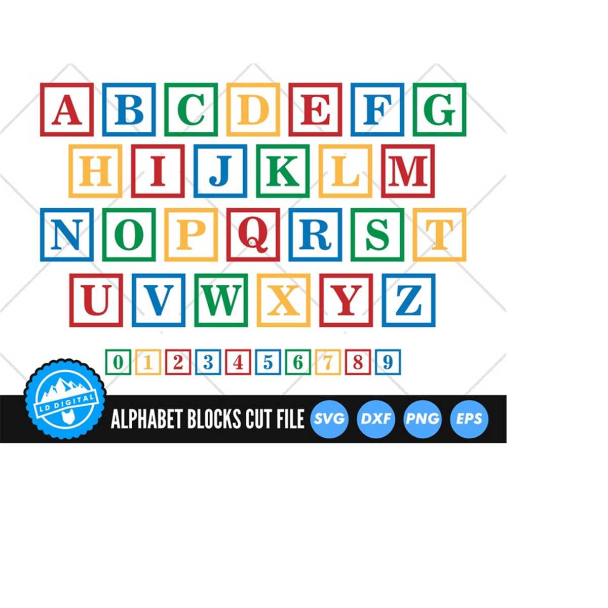 Alphabet Blocks SVG Files | Building Blocks Cut Files | Lett - Inspire ...