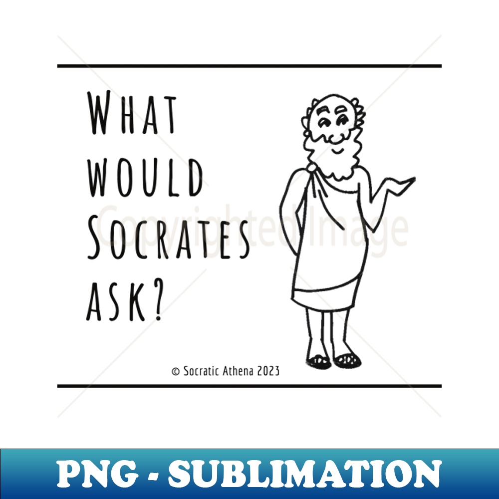 What Would Socrates Ask - Border Cartoon Black - Professiona | Inspire ...