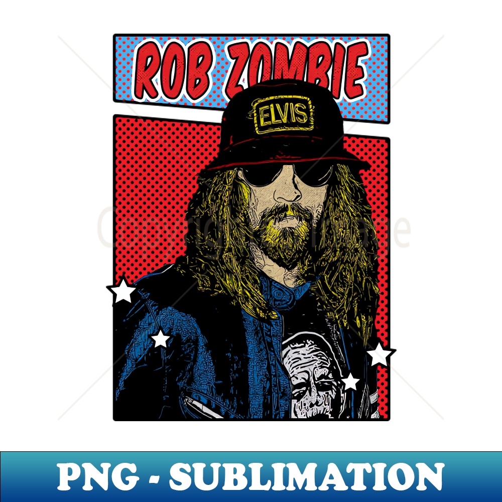 Rob Zombie Pop Art Comic Style - Professional Sublimation Di | Inspire ...