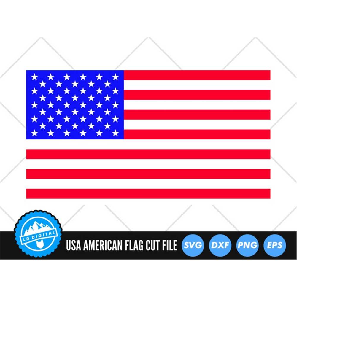 USA Flag SVG Cut File | United States Flag | July 4th Cut Fi - Inspire ...
