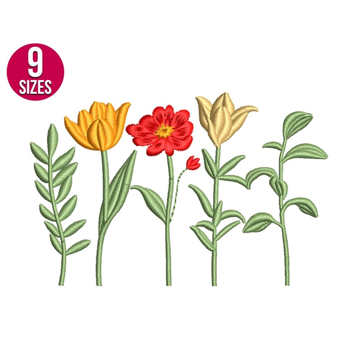 Wildflowers embroidery design, floral, plants, Machine embro | Inspire ...