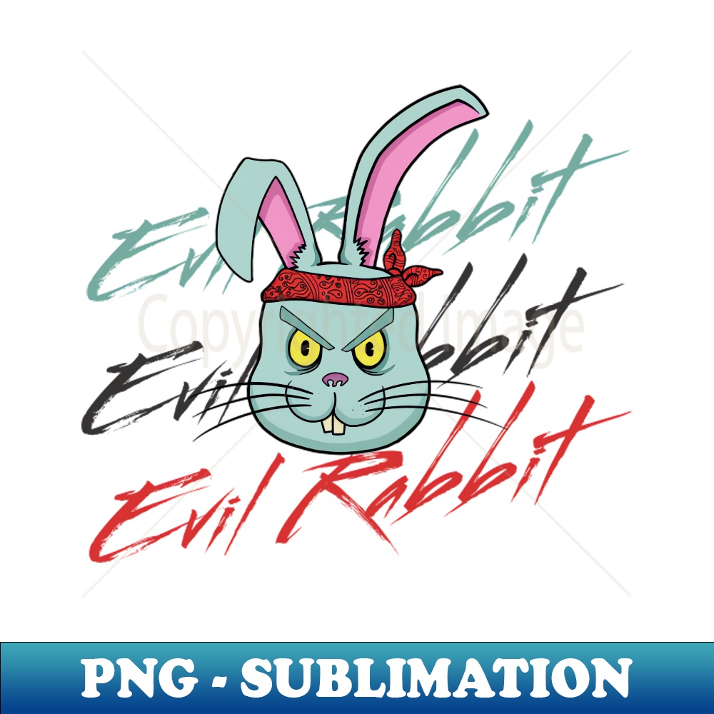 Evil Rabbit - PNG Transparent Sublimation Design - Perfect f - Inspire ...