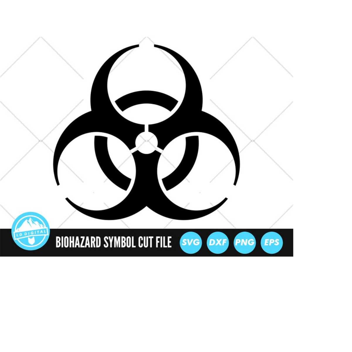 Biohazard SVG Files | Biohazard Warning Symbol Cut Files | B - Inspire ...