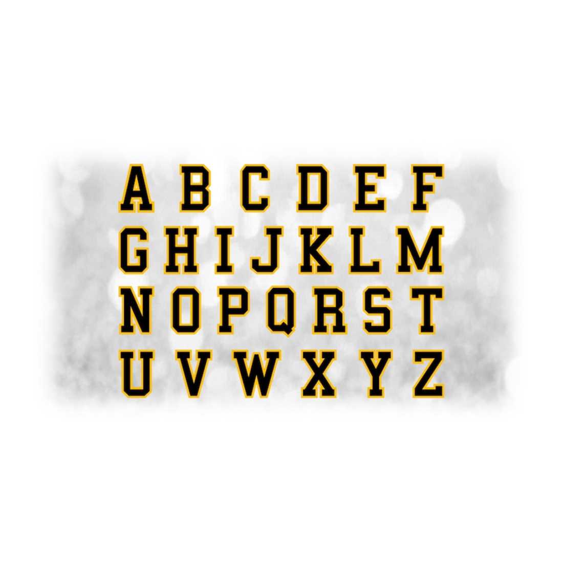 Sports Clipart: Alphabet Letter Templates Grouped on Single - Inspire ...