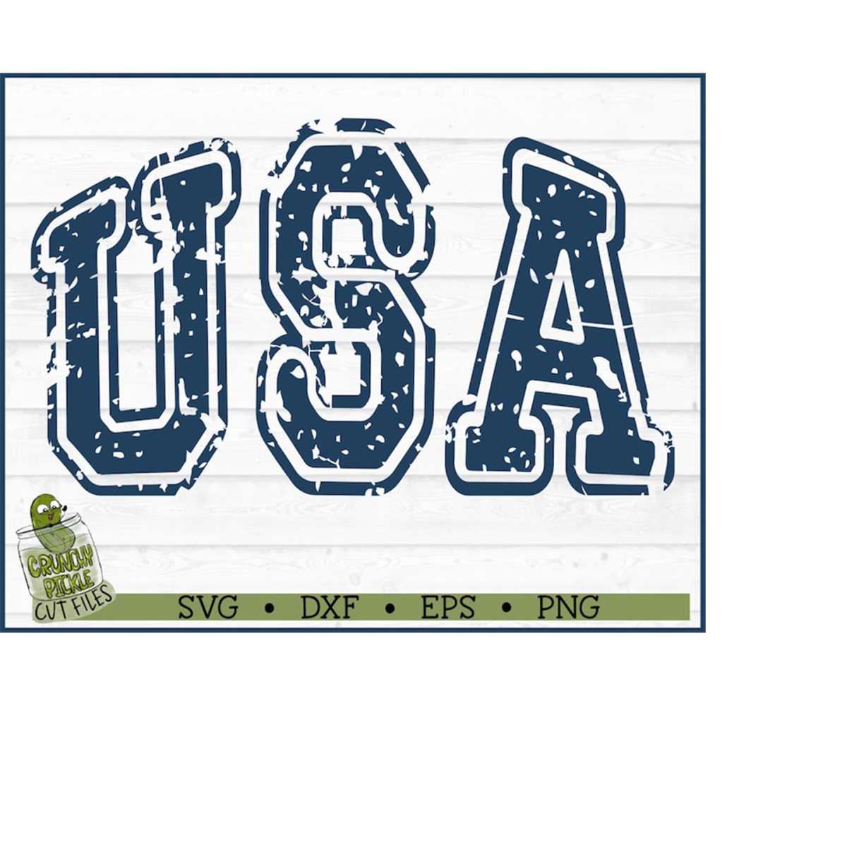 Distressed USA SVG File, dxf, eps, png, Patriotic svg, July - Inspire ...