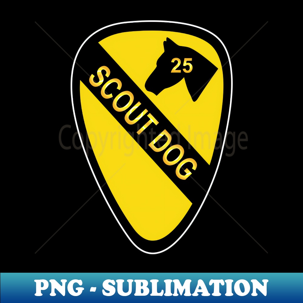 25th Scout Dog Platoon 1st Cav wo Txt - Retro PNG Sublimatio - Inspire ...