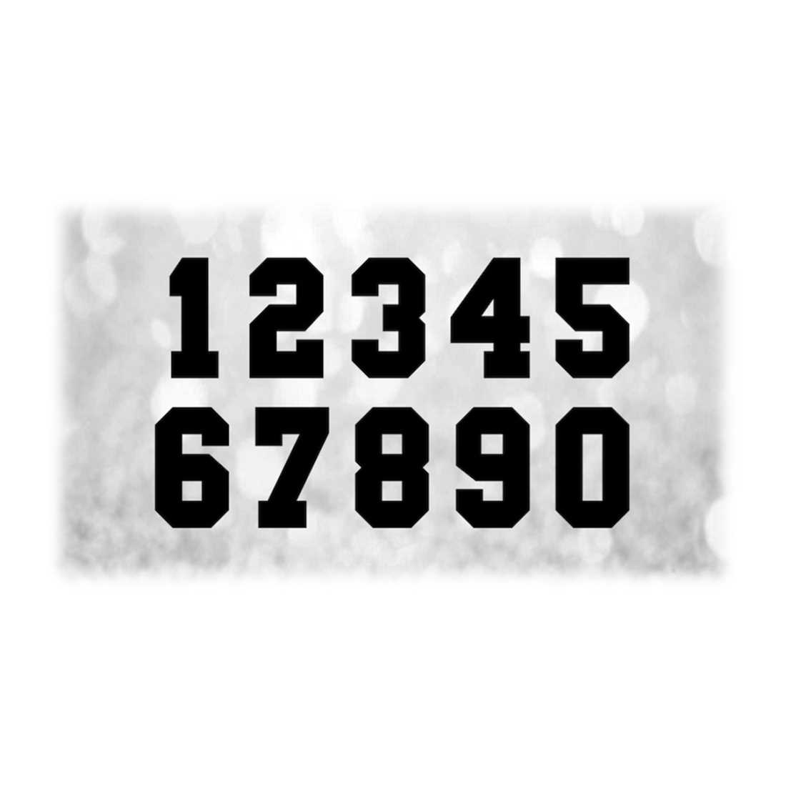 Sports: Jersey Number Templates Grouped on ONE Single Sheet - Inspire ...
