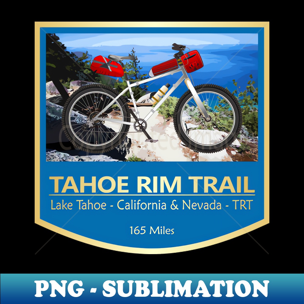 Tahoe Rim Trail bike2 - PNG Transparent Sublimation Design - - Inspire ...