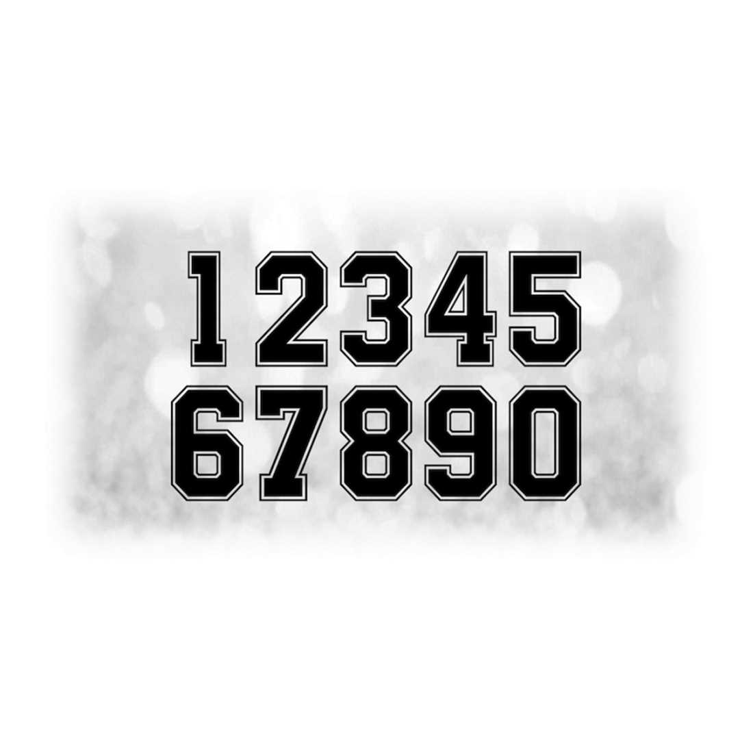 Sports: Jersey Number Templates Grouped on ONE Single Sheet | Inspire ...