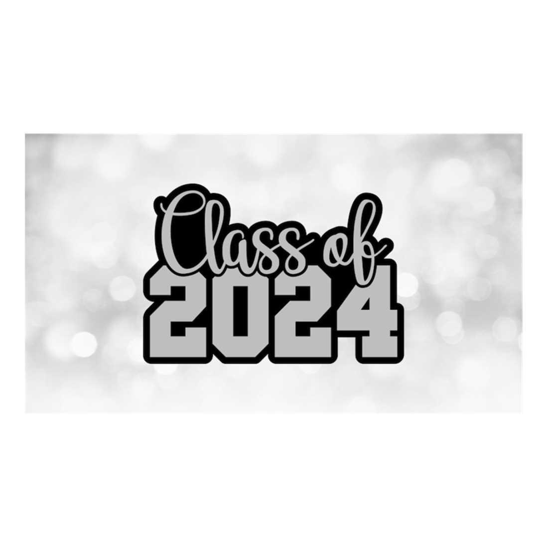 Educational Clipart: Gray Words 'Class of 2024' in Script & | Inspire ...