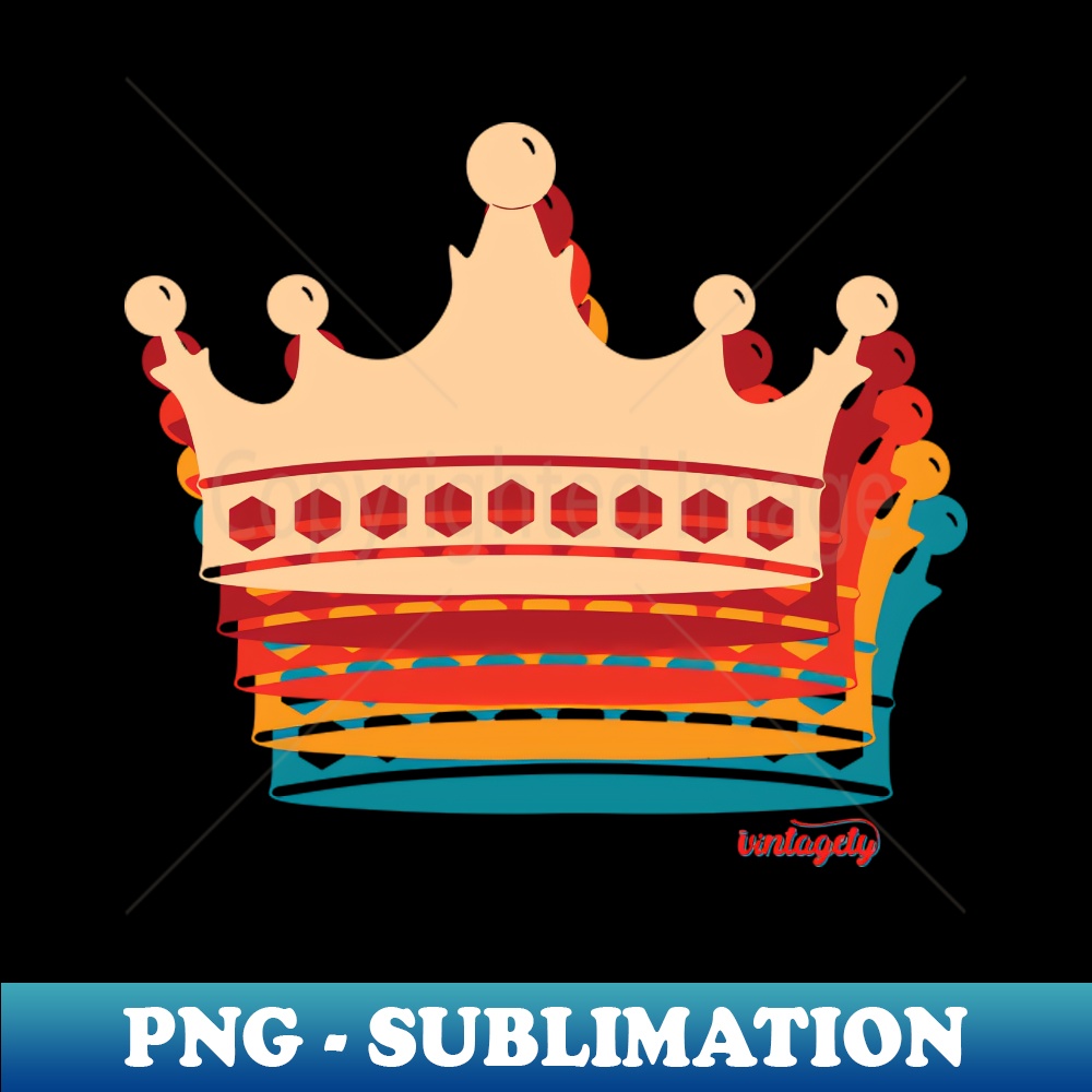 Crown retro - Unique Sublimation PNG Download - Unleash Your | Inspire ...