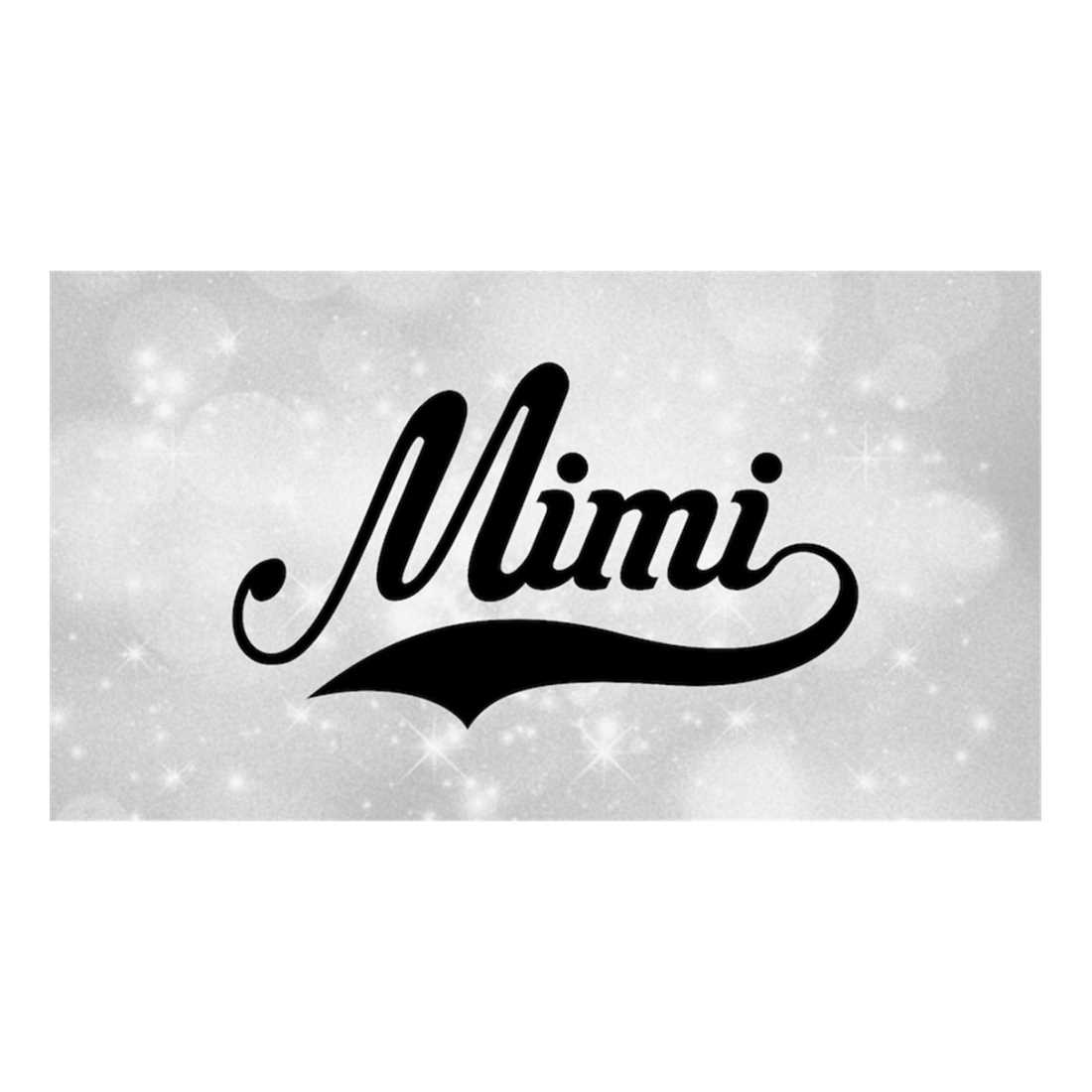 Family Clipart: Word 'Mimi' in Fancy Type with Baseball Styl - Inspire ...
