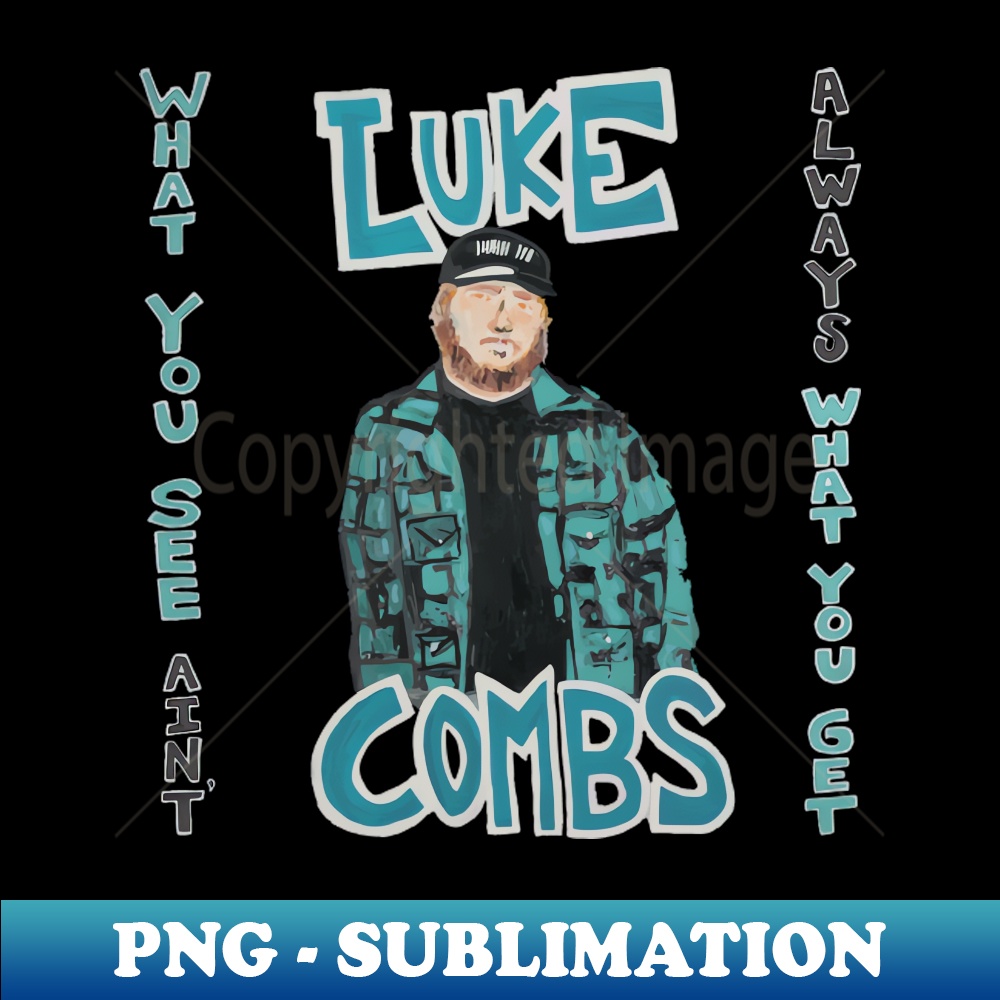 Luke Combs - Exclusive PNG Sublimation Download - Capture Im | Inspire ...