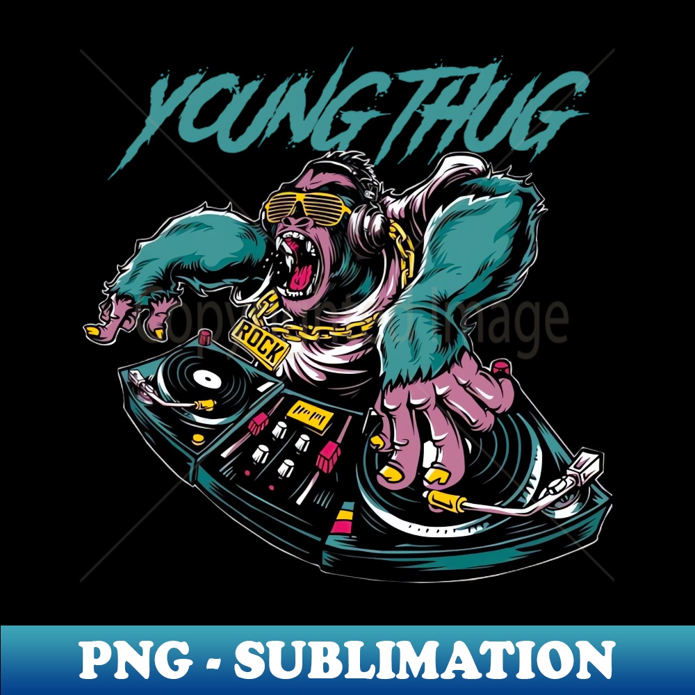 YOUNG THUG RAPPER - Signature Sublimation PNG File - Stunnin | Inspire ...