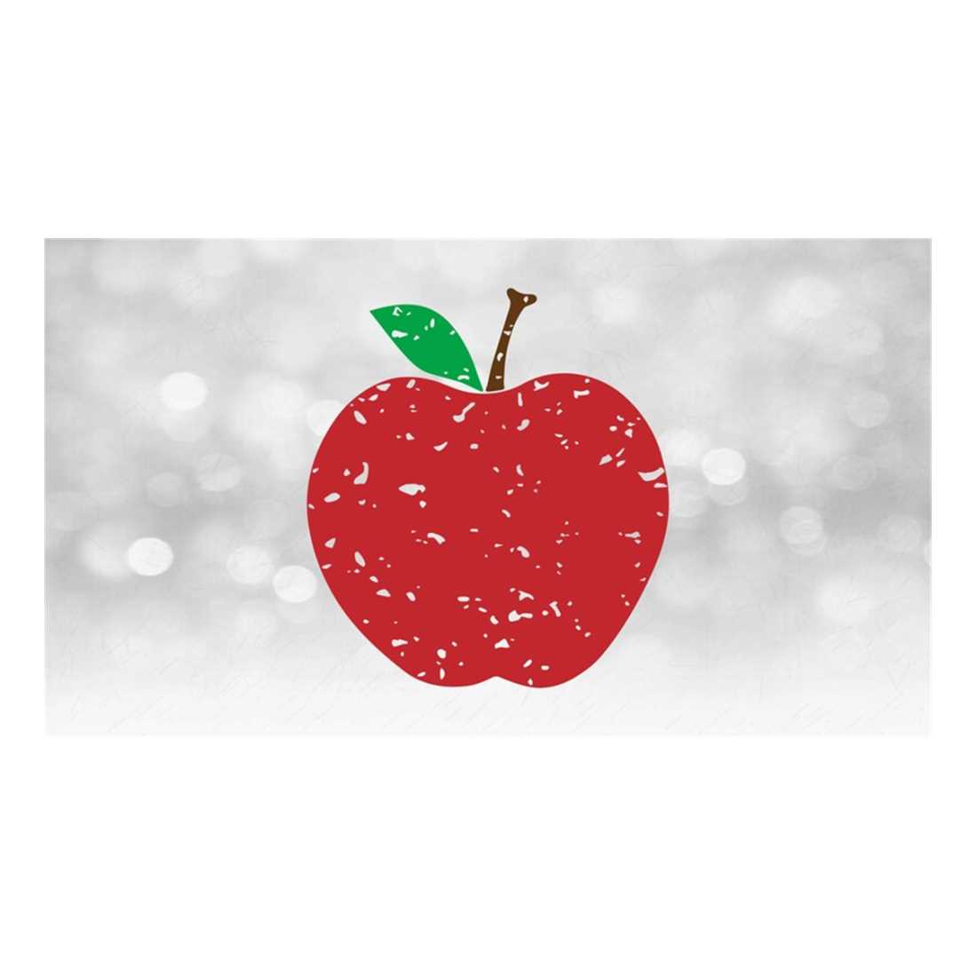 Education Clipart: Black Grunge / Distressed Apple with Stem | Inspire ...