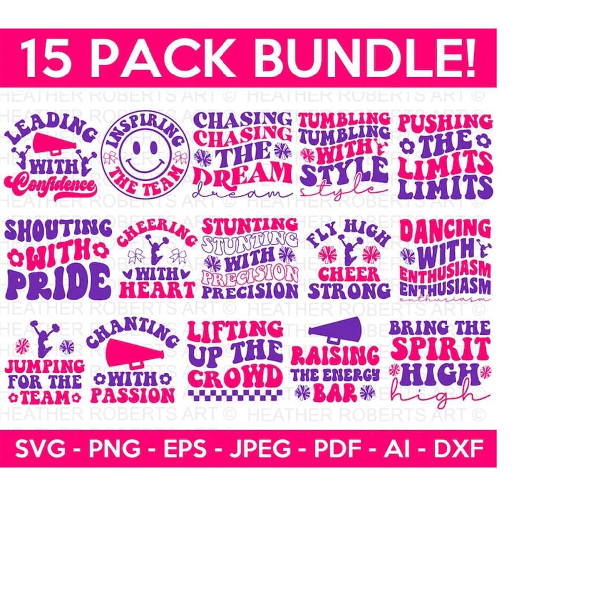 Retro Cheerleader SVG Bundle, Cheerleading SVG, Cheer Svg, M - Inspire ...