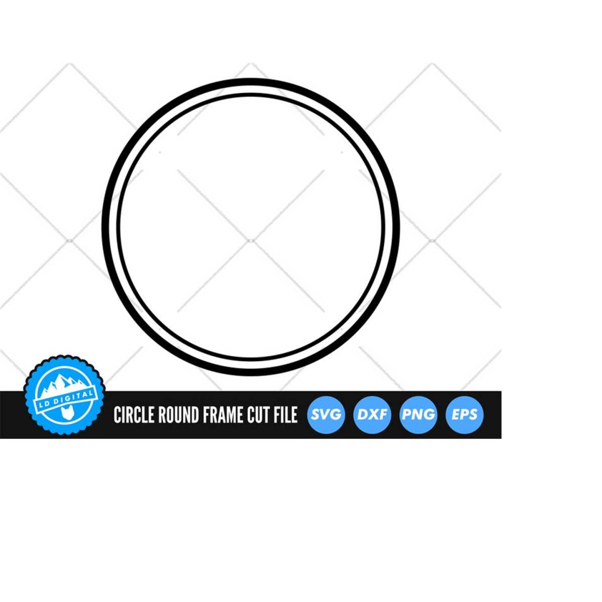 Circle Basic Shapes SVG Files | Circle Frame Cut Files | Cir - Inspire ...