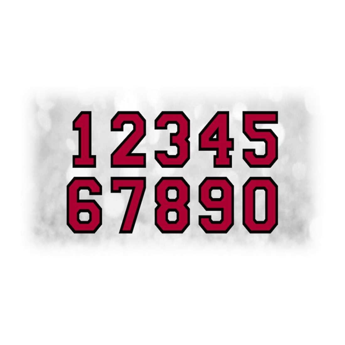 Sports Clipart: Jersey Number Templates Grouped on ONE Singl | Inspire ...